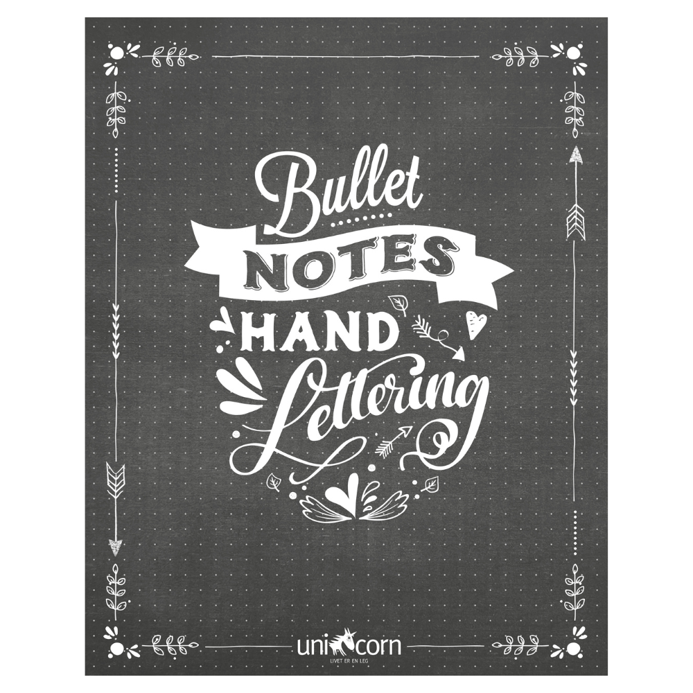Bullet Notes Hand Lettering